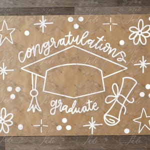 Hand‑painted Kraft Paper Graduation Banners | 2026 Graduate Signs ...