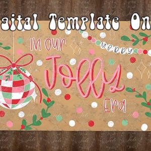Disco Christmas Banner Template – Jolly Era Digital Download - Etsy