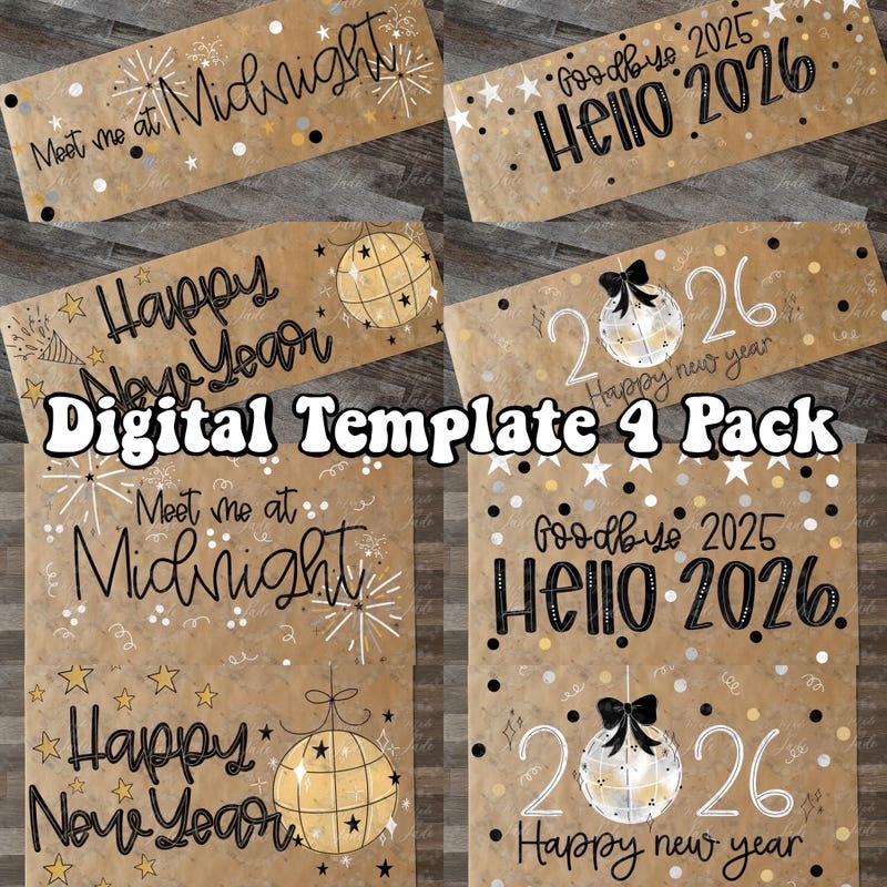 New Year Paint Banner - Etsy