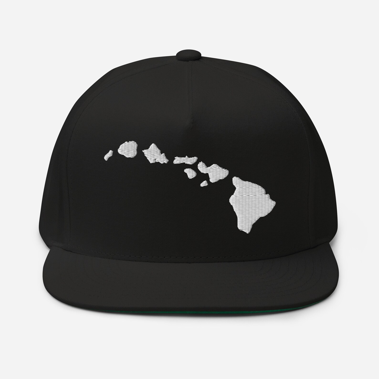 Embroidered Hawaiian Islands Flat Bill Cap by Na Alii - Etsy