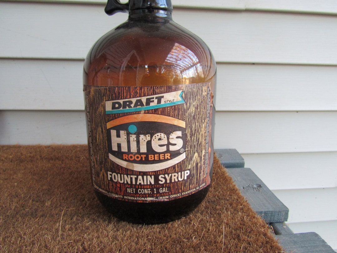 Vintage Hires Fountain Syrup Gallon Bottle - Etsy