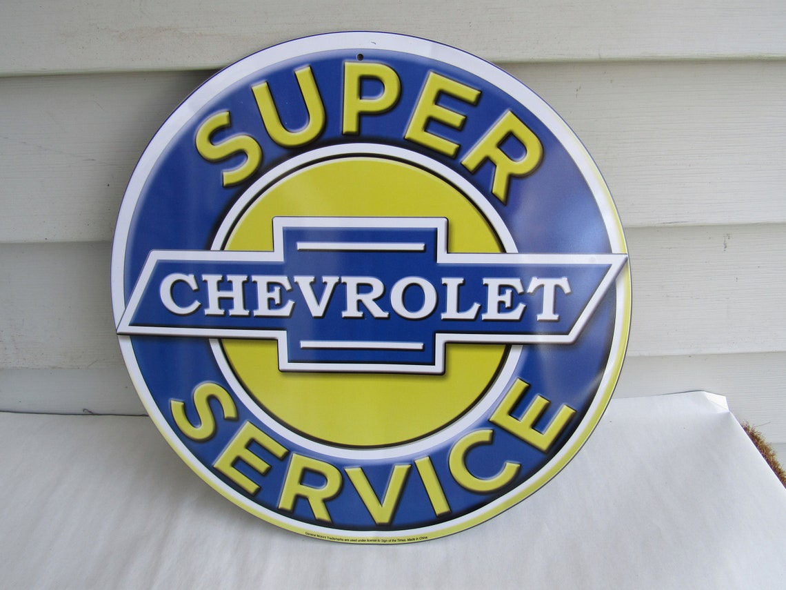 GM Official License Metal Sign - Etsy