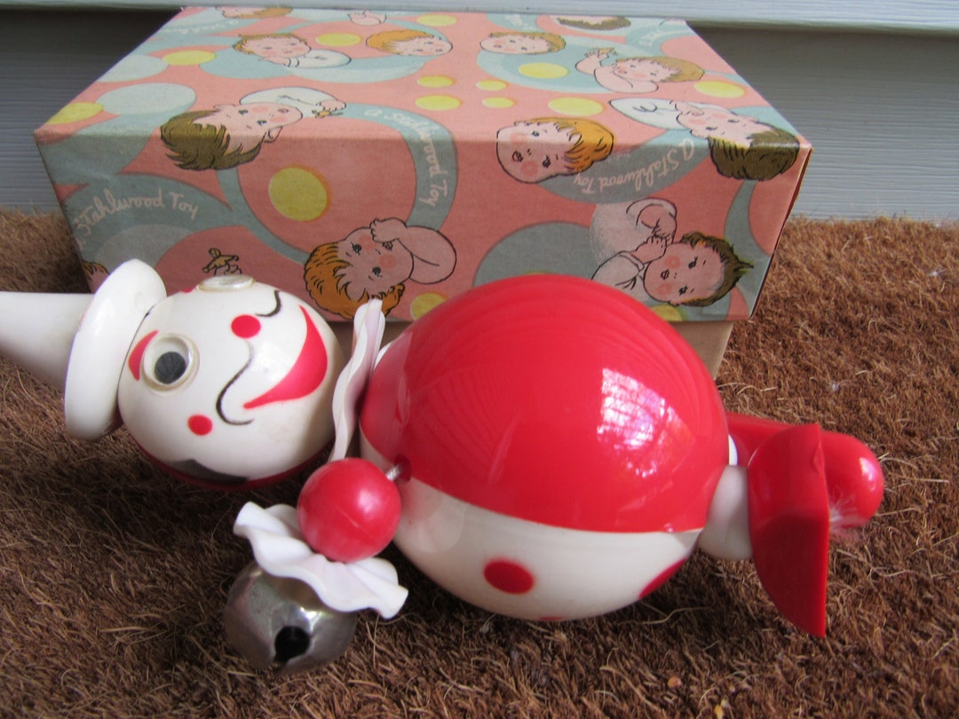Stahlwood Toy Blinky the Clown Baby Toy, in Original Box - Etsy
