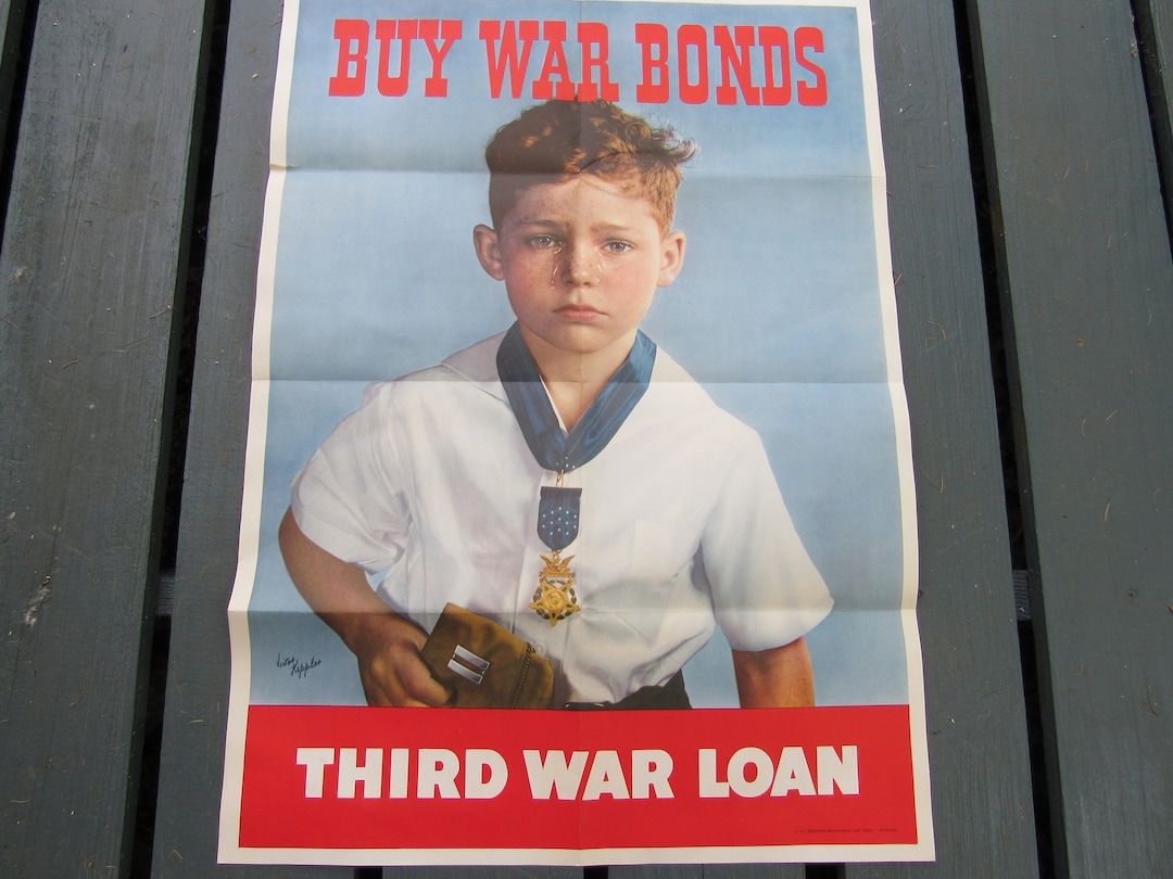 1943 Original War Bonds Poster, Third War Loan, Victor Keppler - Etsy