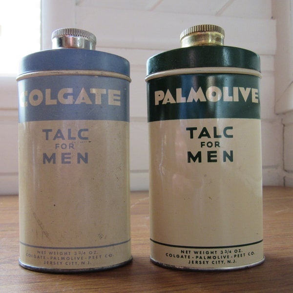 Vintage Talc Tin - Etsy