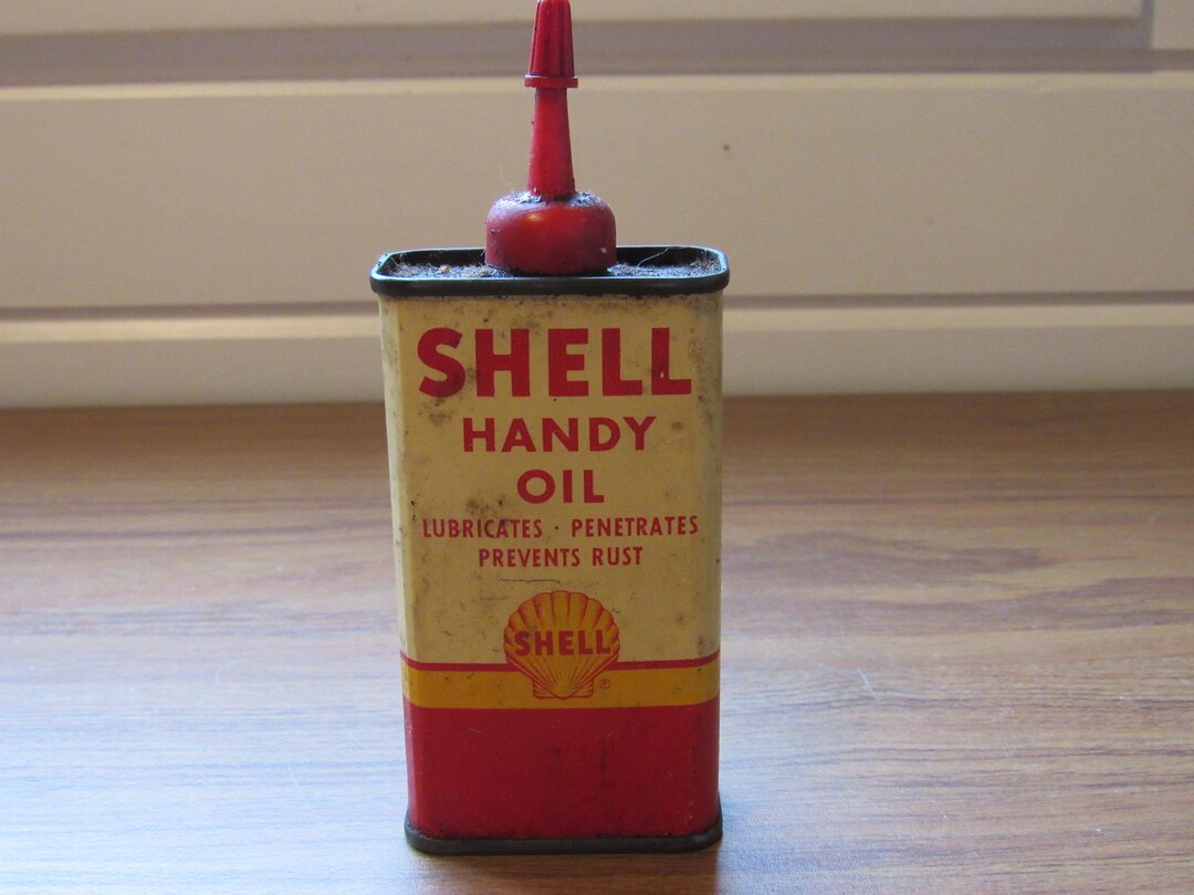 Vintage SHELL HANDY OIL ( 4 Ounce, About 25% Full ) - Etsy