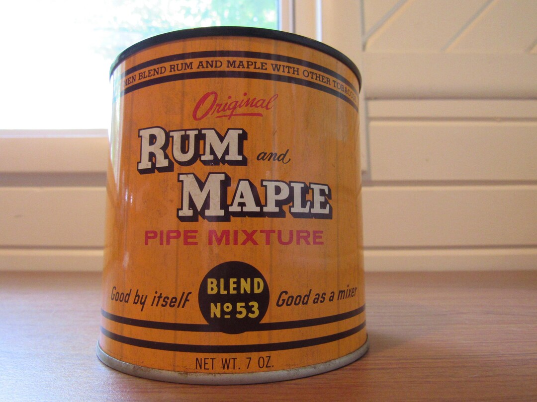 Vintage Rum and Maple Tobacco Tin - Etsy