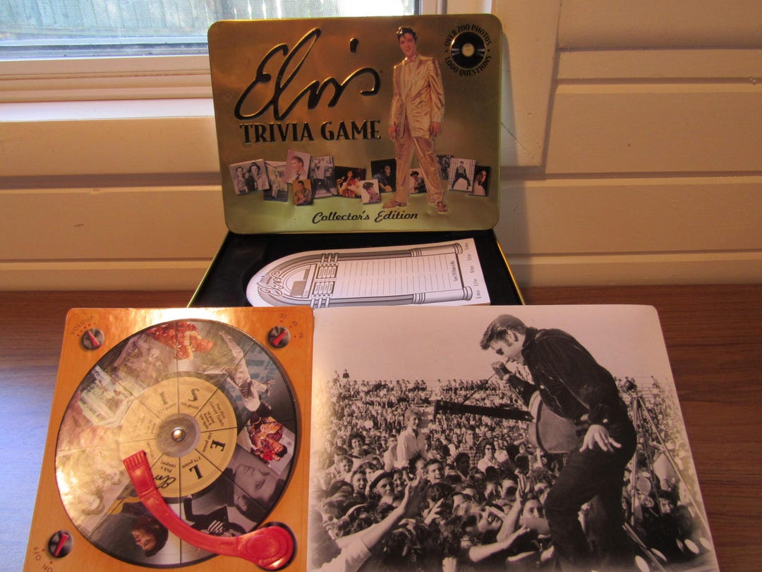 Elvis Collector's Edition Trivia Game (discounted Due to Condition) - Etsy