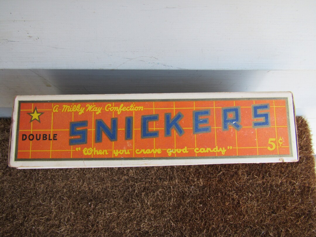 Vintage Snickers Candy Box - Etsy