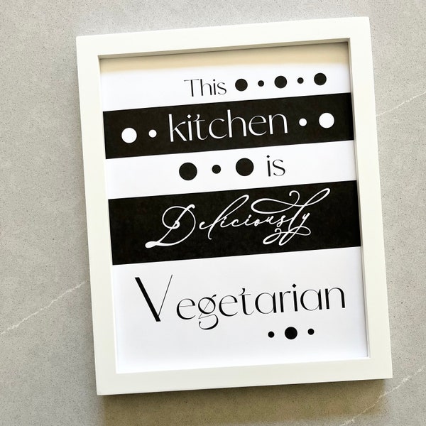 Vegetarian Sign - Etsy