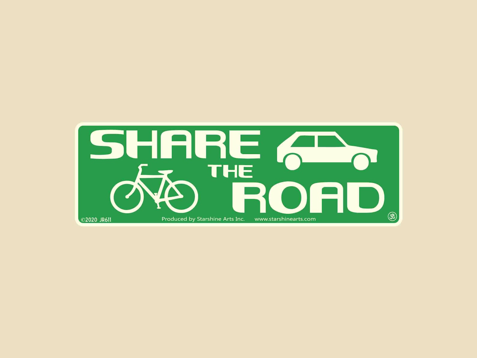 Share the Road Small OR Large Bumper Sticker- Car Sticker, Laptop ...