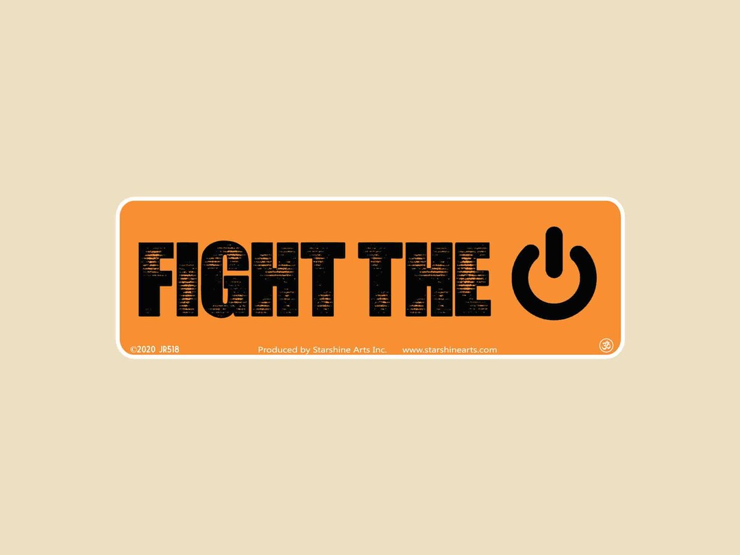 Fight the Power Small OR Large Bumper Sticker- Car Sticker, Console ...