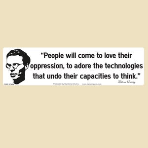 People Will Love Their Oppression Large OR Small Bumper Sticker- Car ...