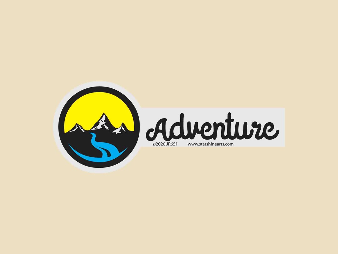 Adventure Die Cut Sticker – Mountains, Hiking, Camping - Etsy