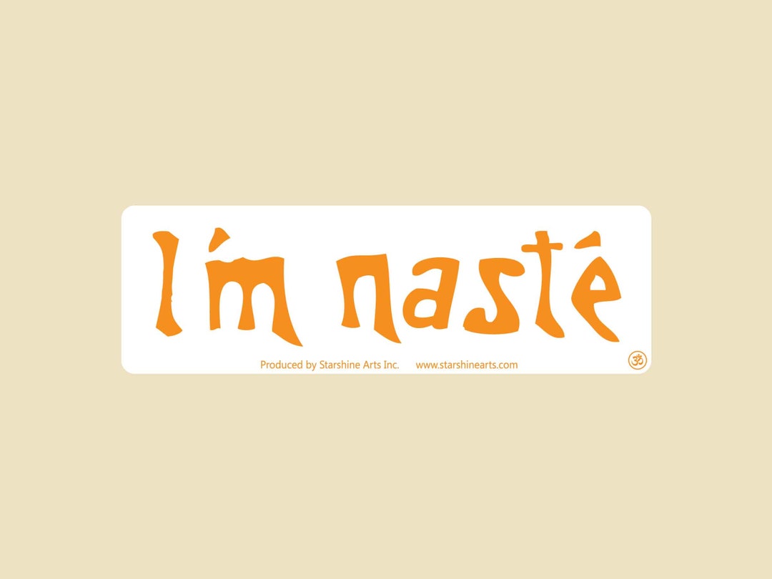 I'm Nasté Large OR Small Bumper Sticker- Car Sticker, Laptop Sticker ...