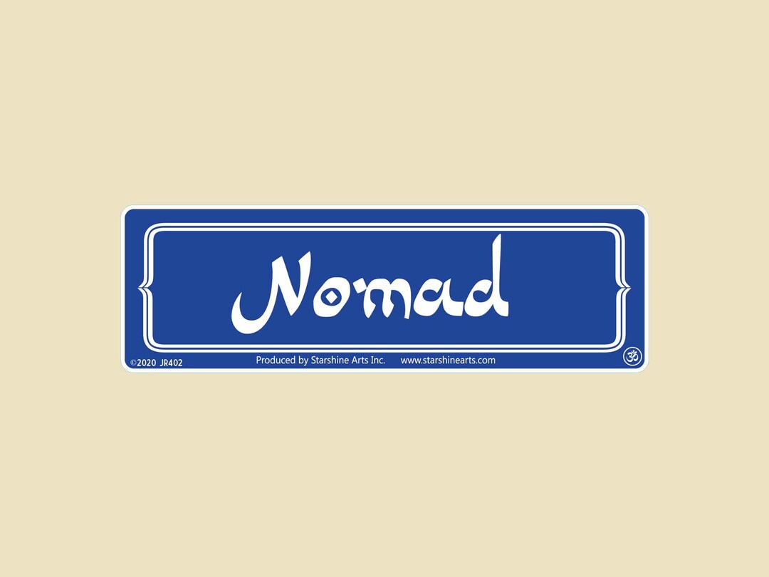 Nomad Large OR Small Bumper Sticker- Car Sticker, Laptop Sticker, Vinyl ...