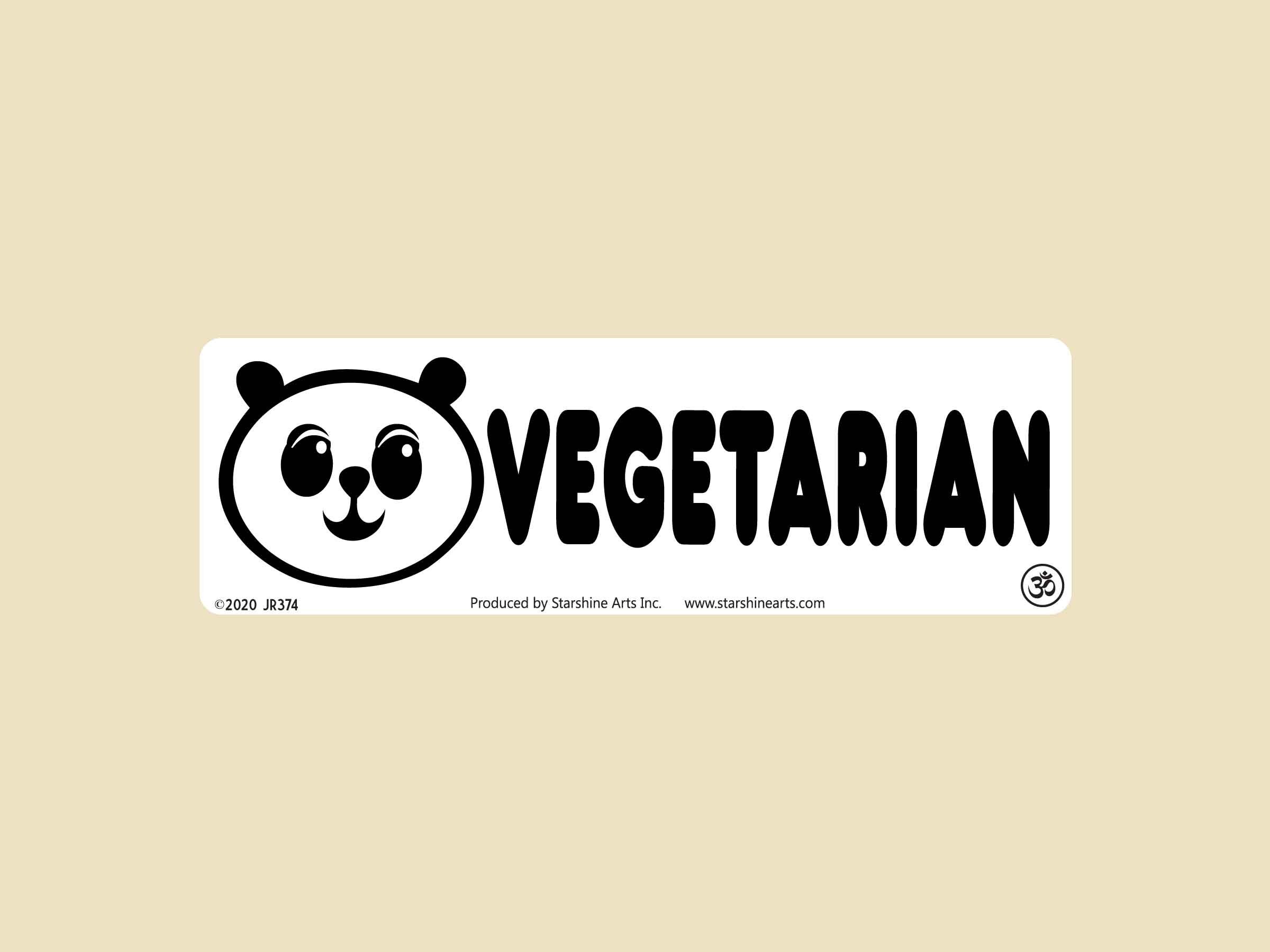 Stickers, Labels & Tags Bumper Stickers Vegetarian Large OR Small ...