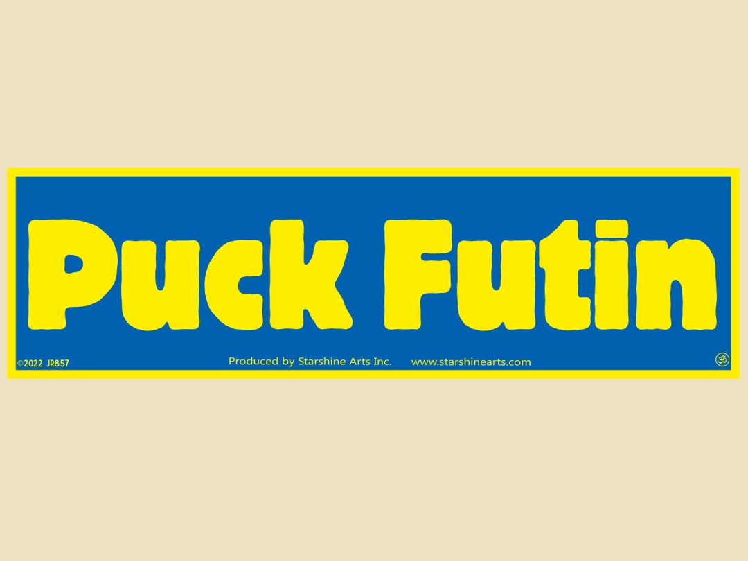 Puck Futin Large OR Small Bumper Sticker- Car Sticker, Laptop Sticker ...