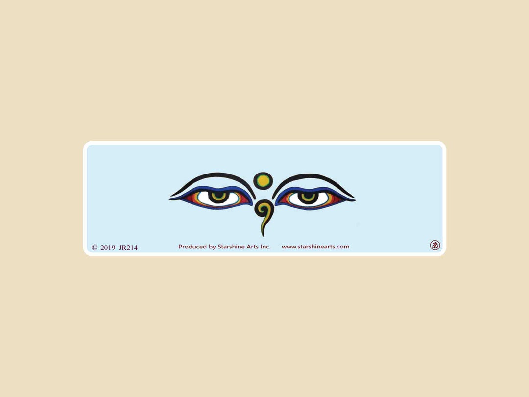Buddha Eyes Small OR Large Bumper Sticker- Buddha, Seva, Car Sticker ...