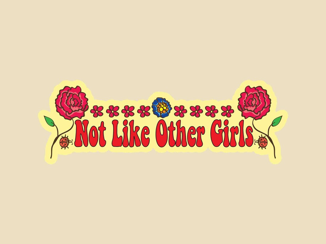 Not Like Other Girls Die Cut Sticker-car Sticker, Laptop Sticker ...