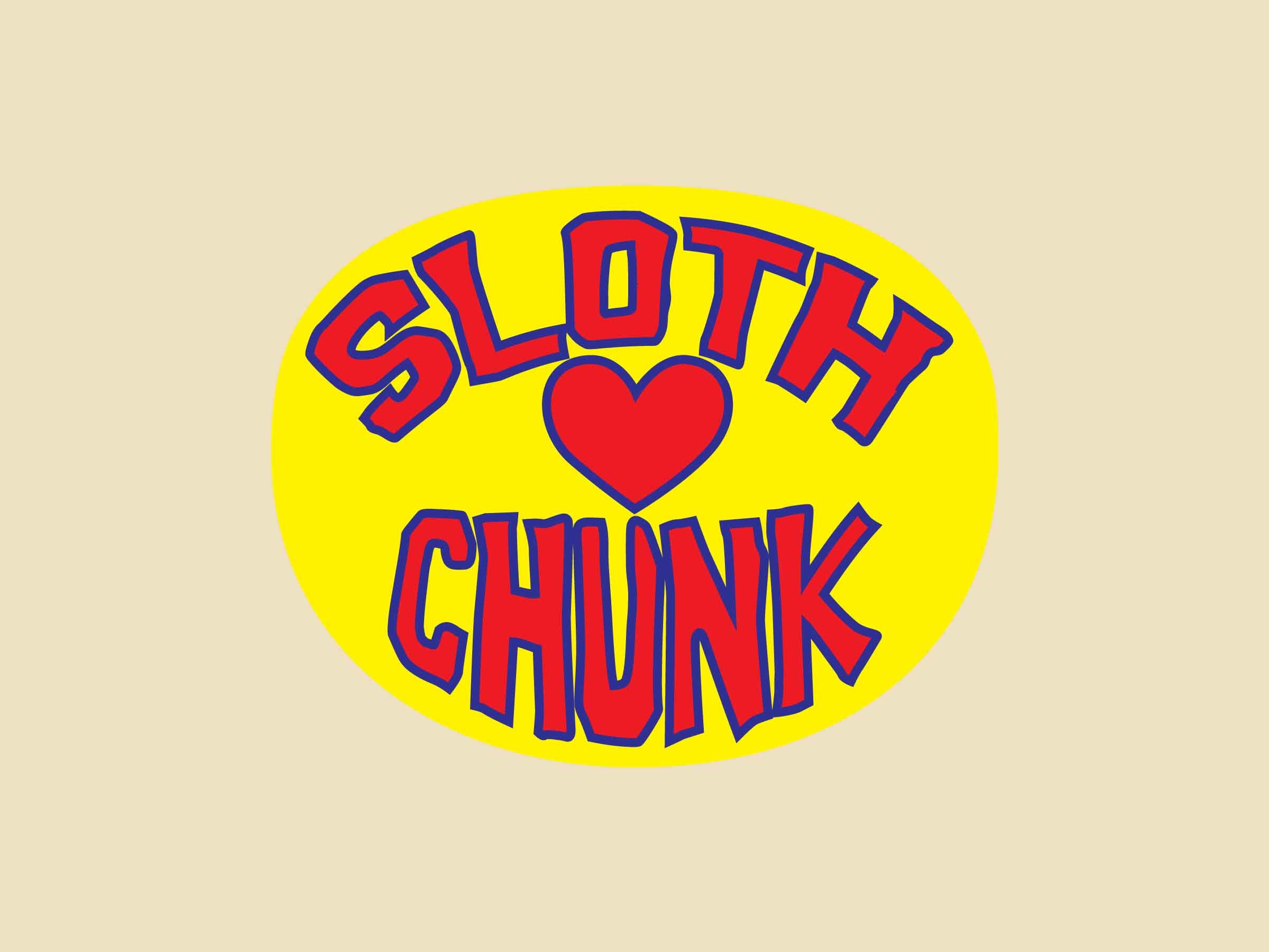 Sloth Loves Chunk Sticker Car Sticker Laptop Sticker Vinyl | Etsy
