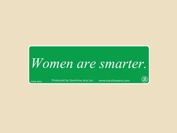 Women Are Smarter Small OR Bumper Sticker Car Sticker Laptop - Etsy