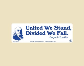 Divided We Fall Bumper Sticker - Etsy
