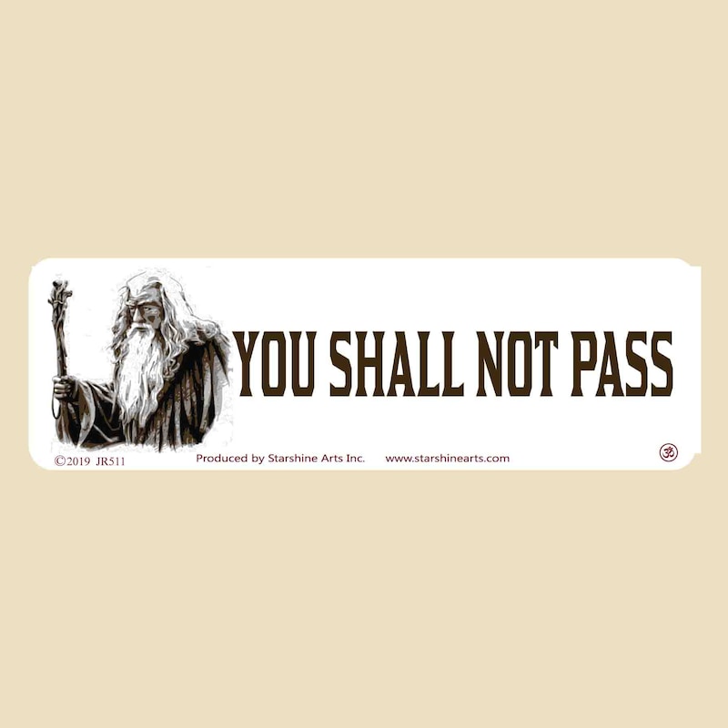 You Shall Not Pass - Etsy UK