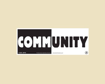 Community Bumper Sticker - Etsy