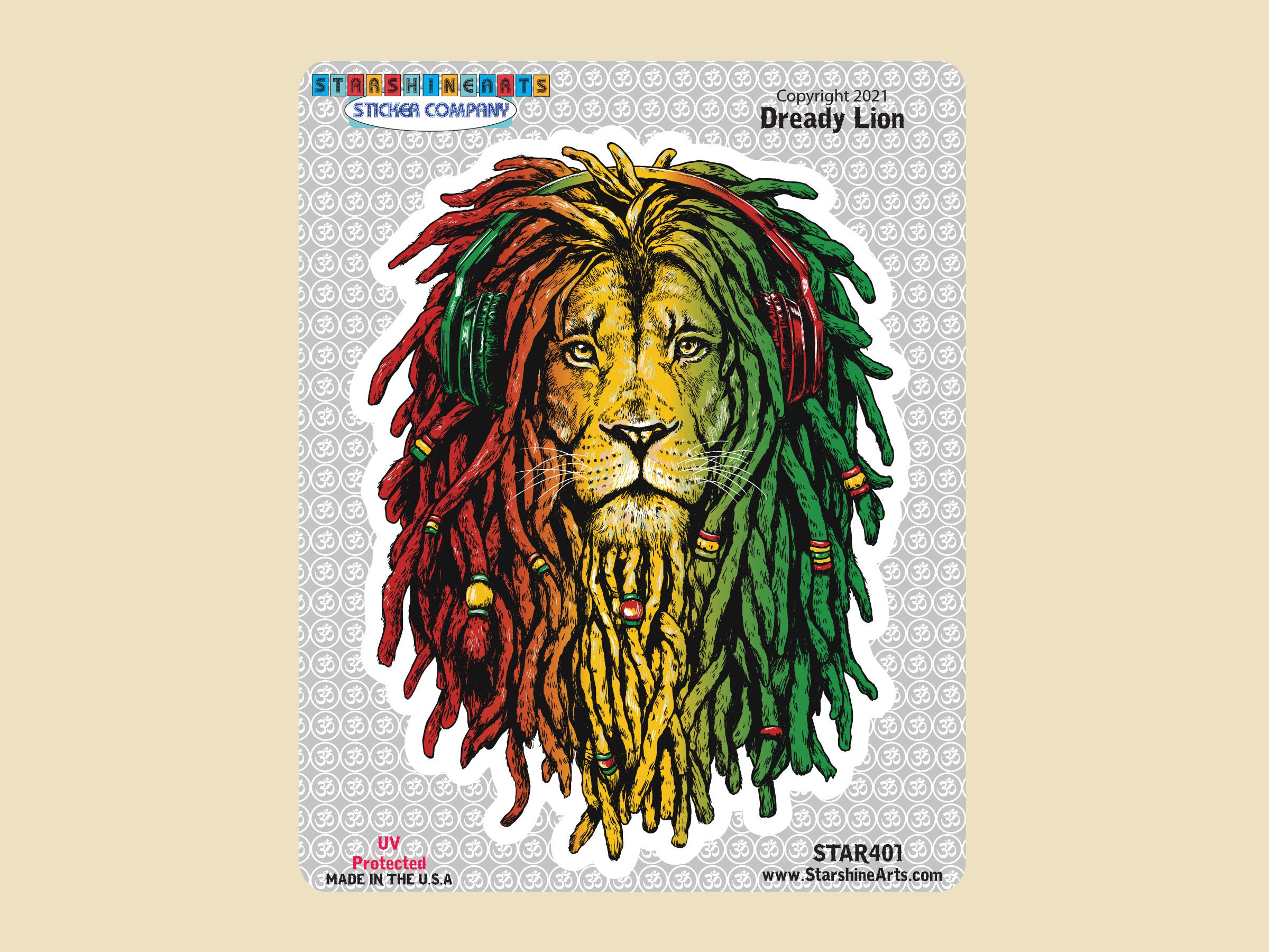 Trippy Rasta Lion