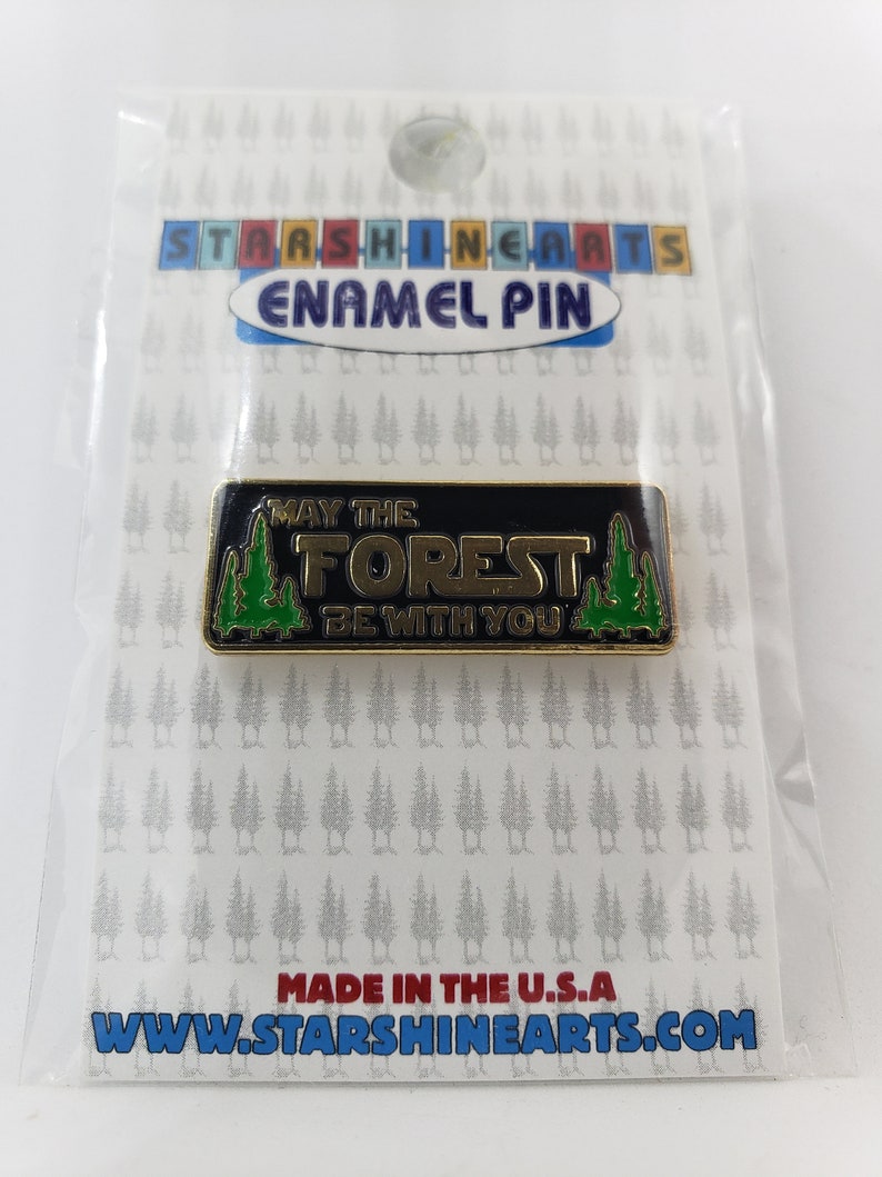 May the Forest Be With You Enamel Pin Hiking Outdoors | Etsy