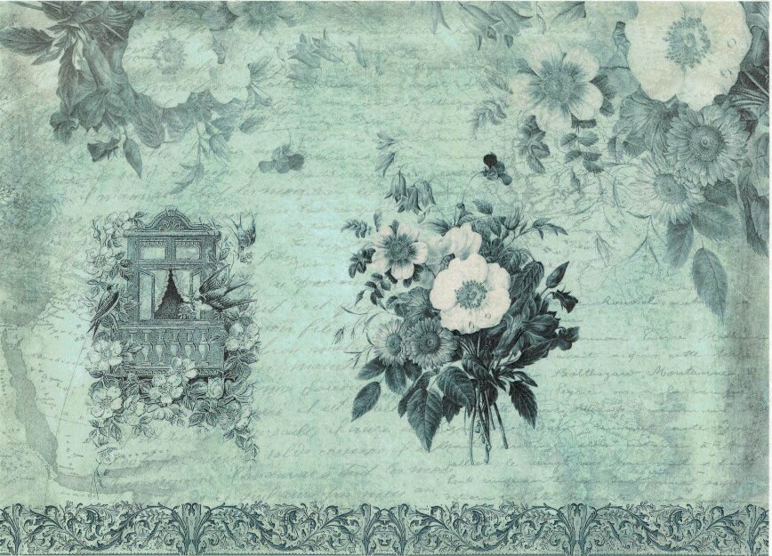 Rice Paper A4 Balcony in Blue Rice Paper for Decoupage - Etsy