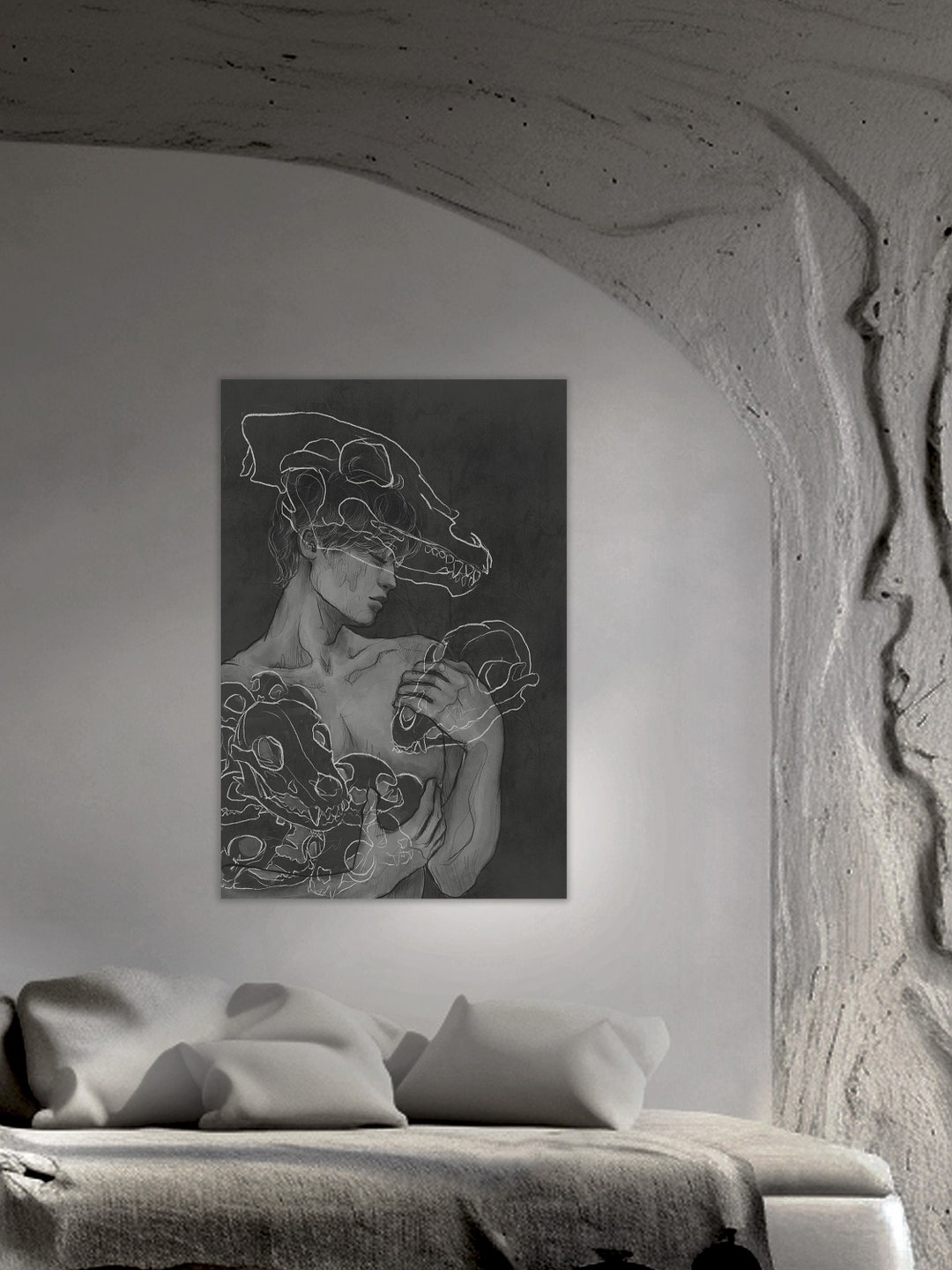 Wall Art Edgy Poster Print Room Decor Printable Moody Painting Poster ...