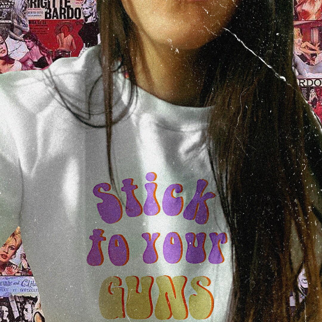 Stick to Your Guns Sweatshirt Retro Sweatshirt Retro Crewneck 70s Shirt ...