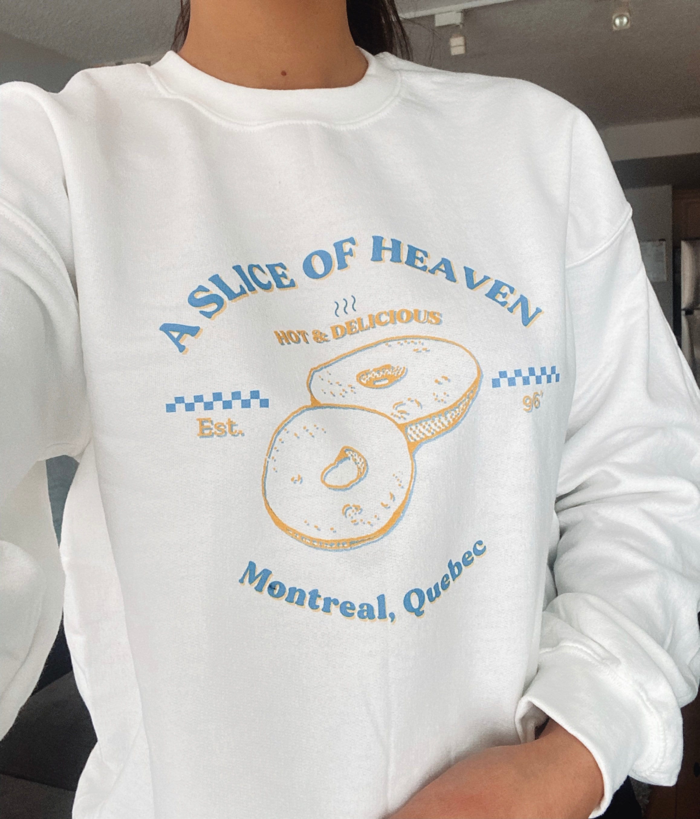 Montreal Sweatshirt / Bagel Shirt Montreal Quebec Sweatshirt | Etsy