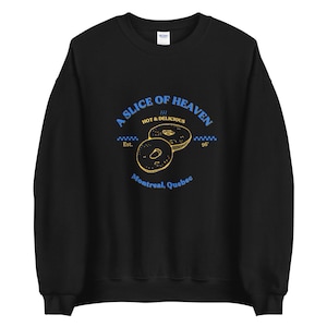 Montreal Sweatshirt / Bagel Shirt | Montreal Quebec Sweatshirt ...