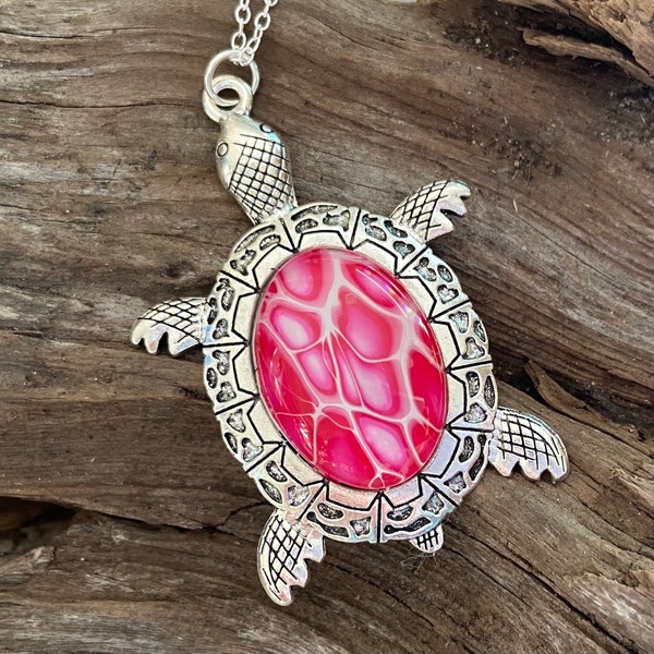 Silver Turtle With Monochromatic Shell One of a Kind - Etsy