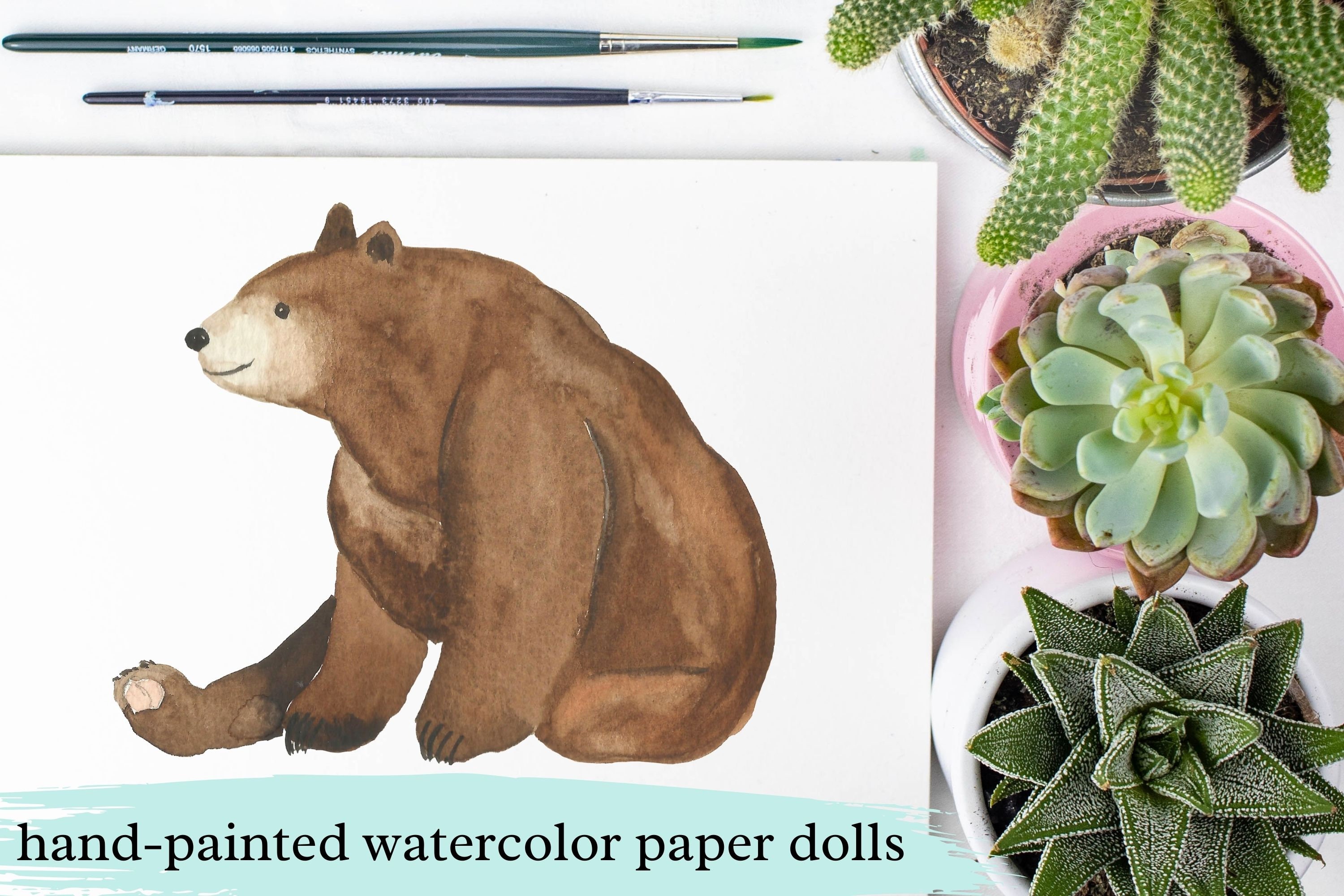 Printable Woodland Paper Dolls, Forest Animal Dolls and Scenery, Paper ...