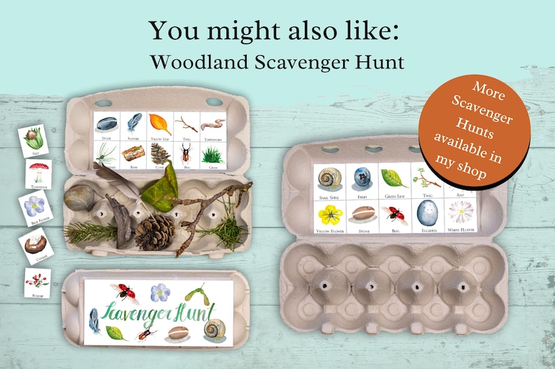 Nature Scavenger Hunt Printable, Forest Treasure Hunt for Kids, Hiking ...