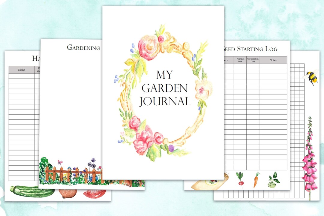 Digital Download Garden Planner, Printable Garden Journal, Mother's Day ...