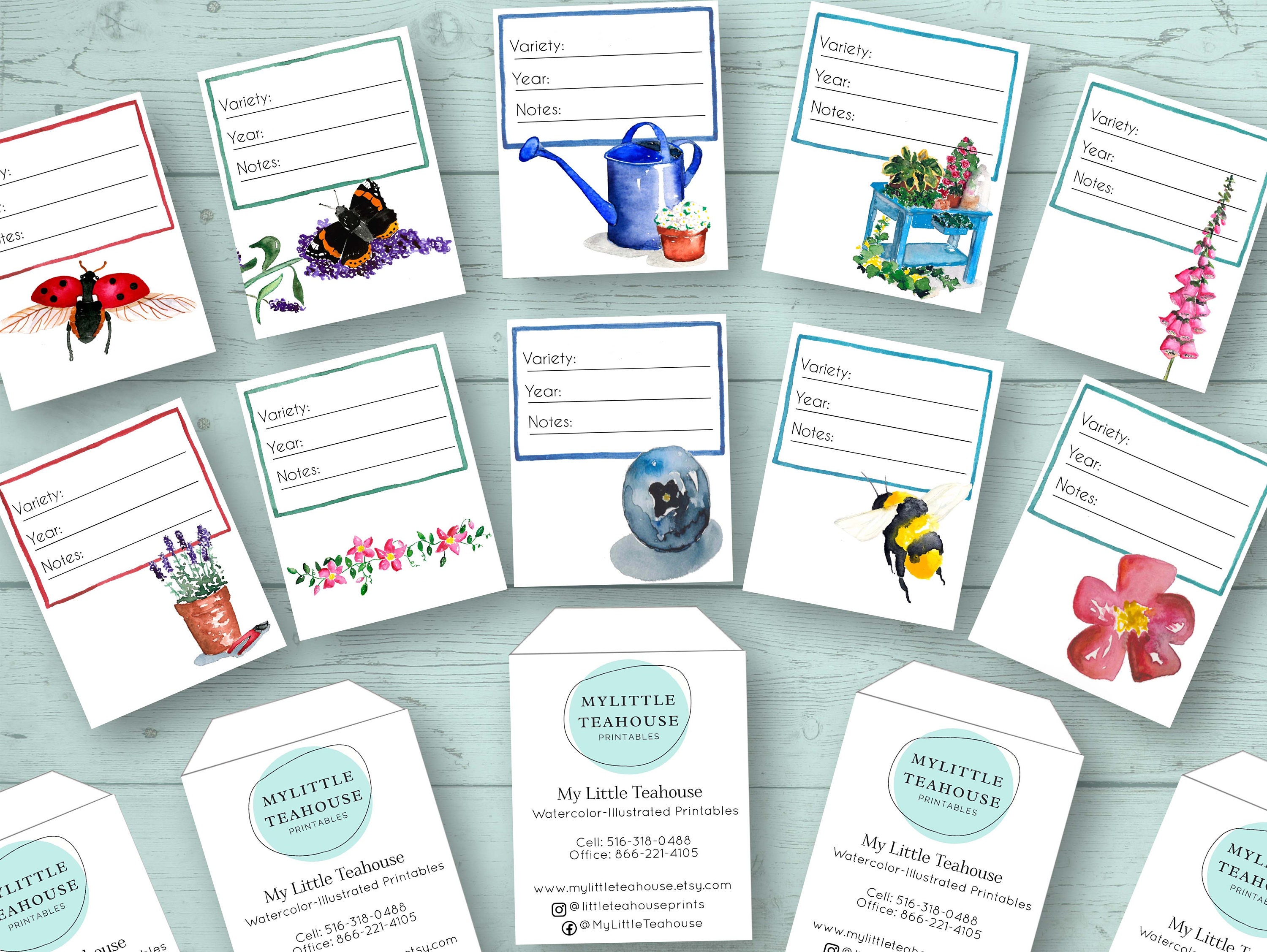 Editable Seed Packets, Printable Seed Envelopes, Seed Exchange Template ...