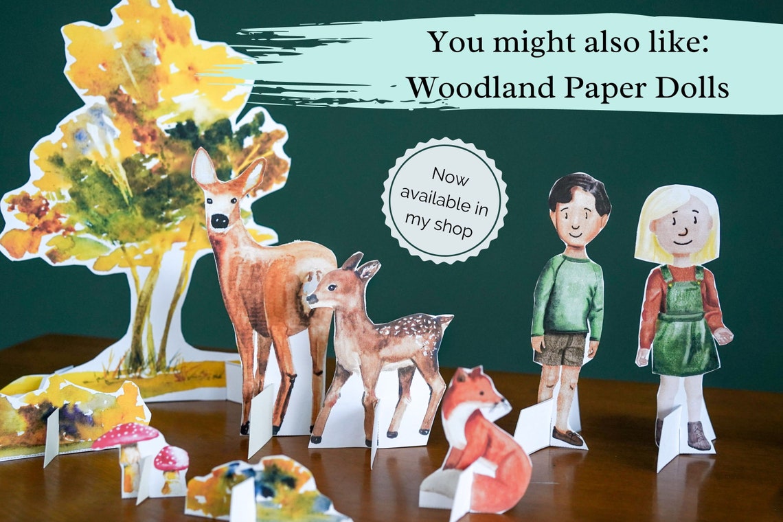 Dress up Doll Paper Doll Printable Craft Kit Adult Coloring - Etsy