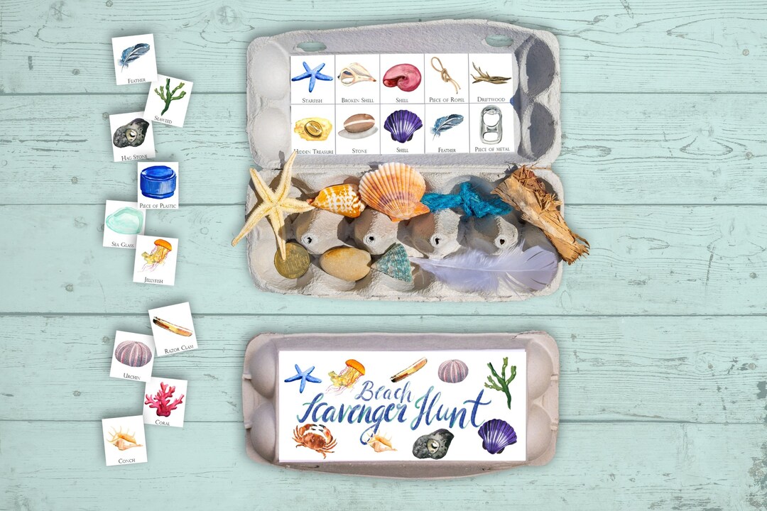 Beach Scavenger Hunt, Nature Scavenger Hunt Printable, Direct Download ...