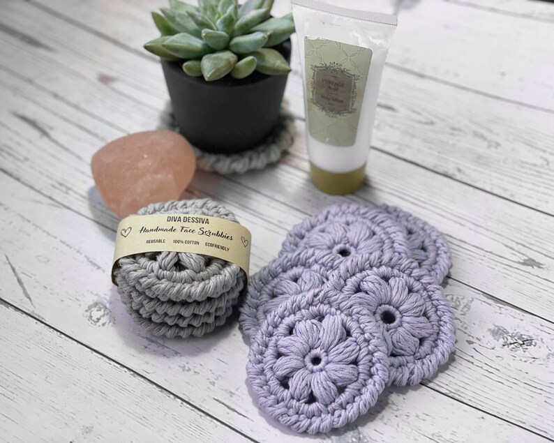 Sage Green Reusable Cotton Rounds Face Scrubbies Eco Friendly - Etsy