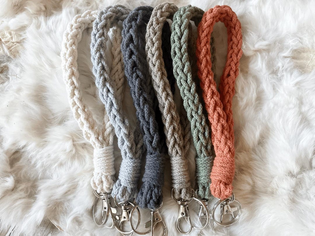 Boho Keychain Wristlet Strap, Cute Key Fob Wristlet for Car Keys ...