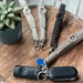 Boho Macrame Key Chain Wristlet for Women, Aesthetic Car Keychain ...