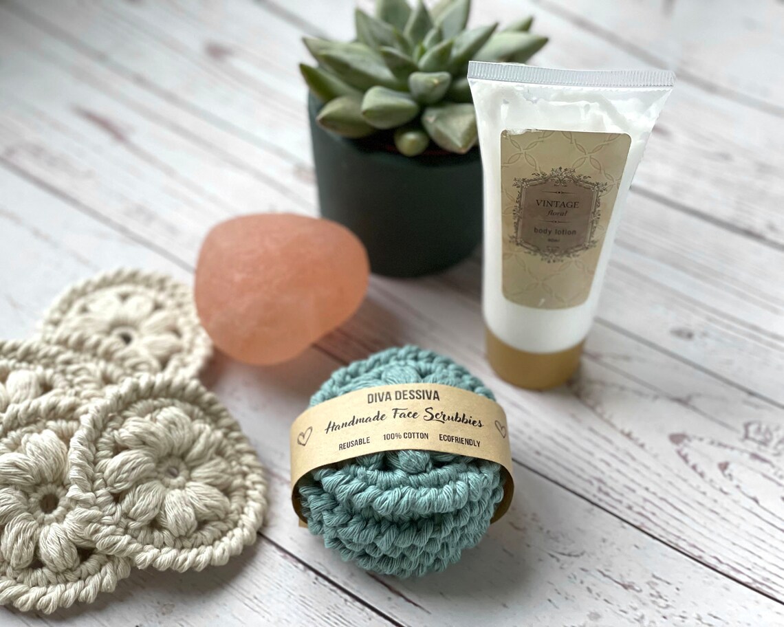 Sage Green Reusable Cotton Rounds Face Scrubbies Eco Friendly - Etsy