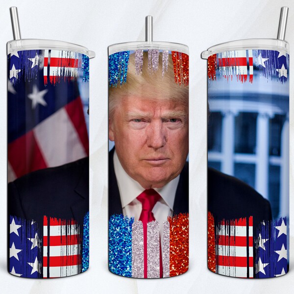 Trump 20 Oz Skinny Sublimation Tumbler Designs - Etsy