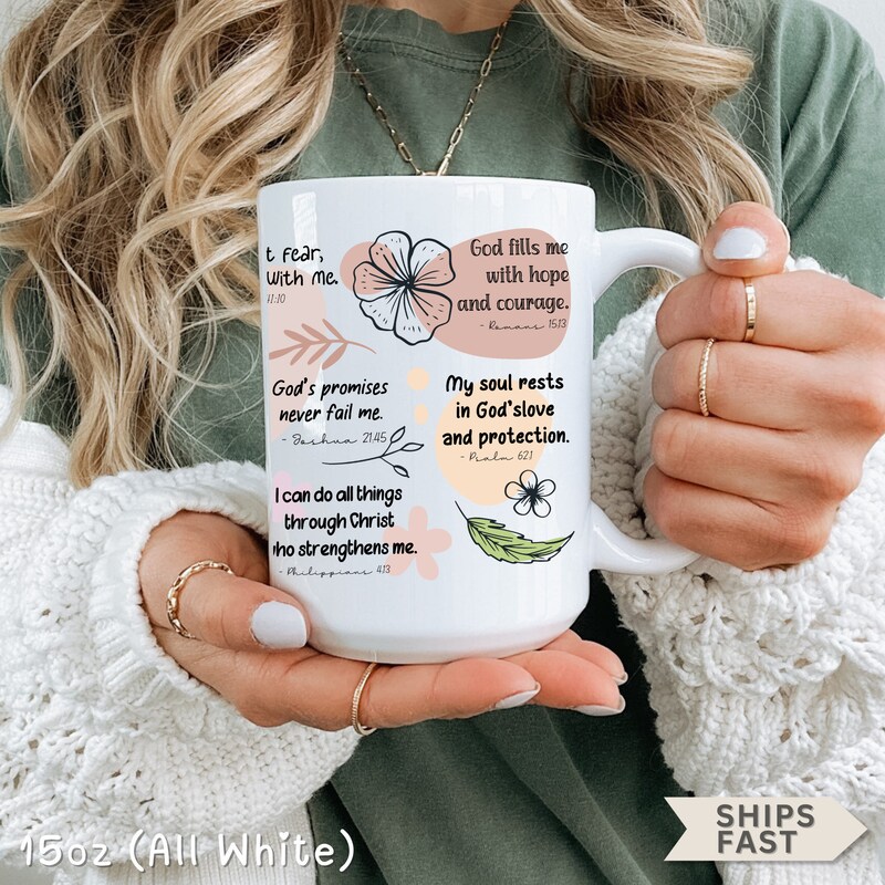 Coffee Mugs With Religious Quotes - Etsy