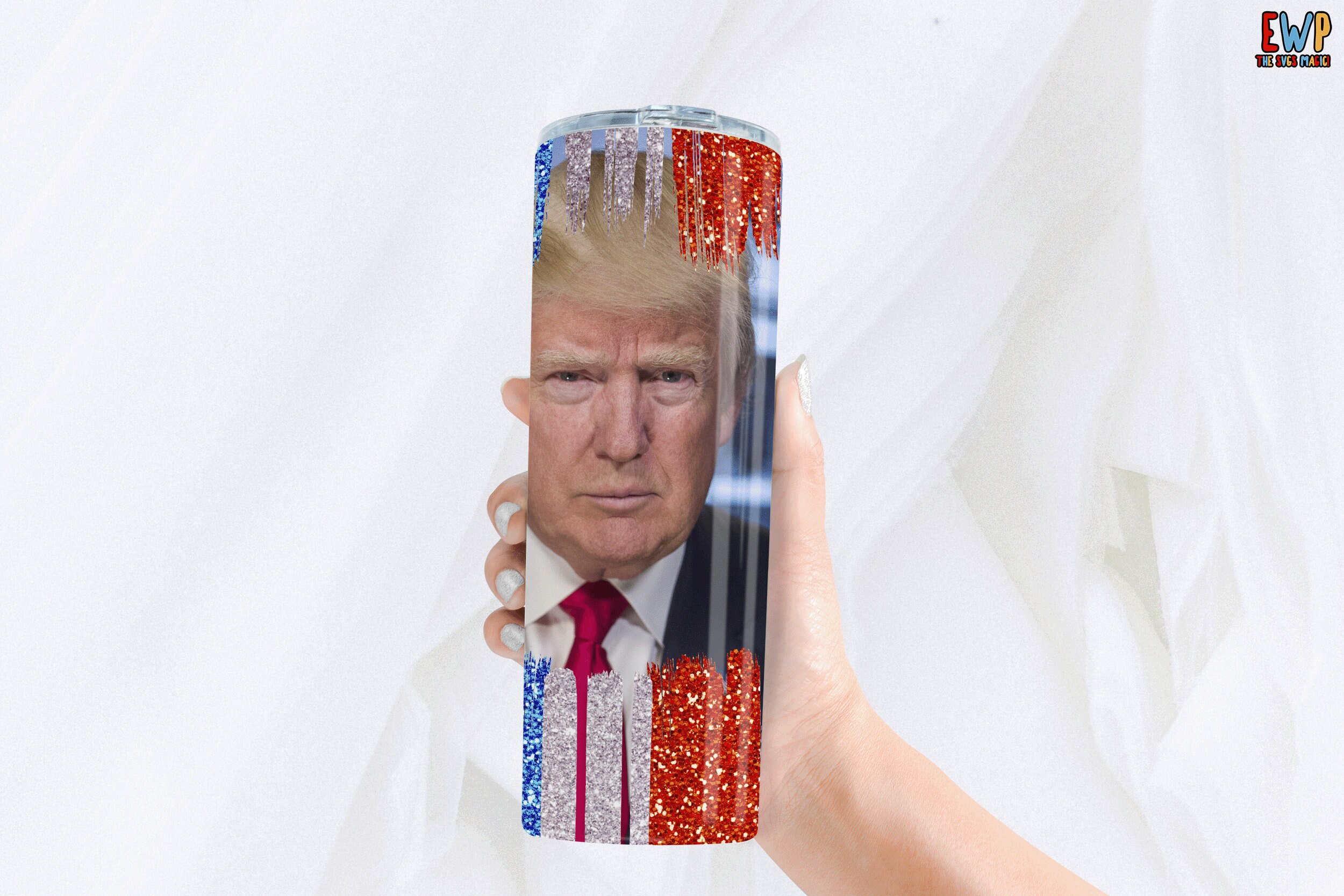 Trump Tumbler PNG Trump Face PNG Sublimation Designs - Etsy